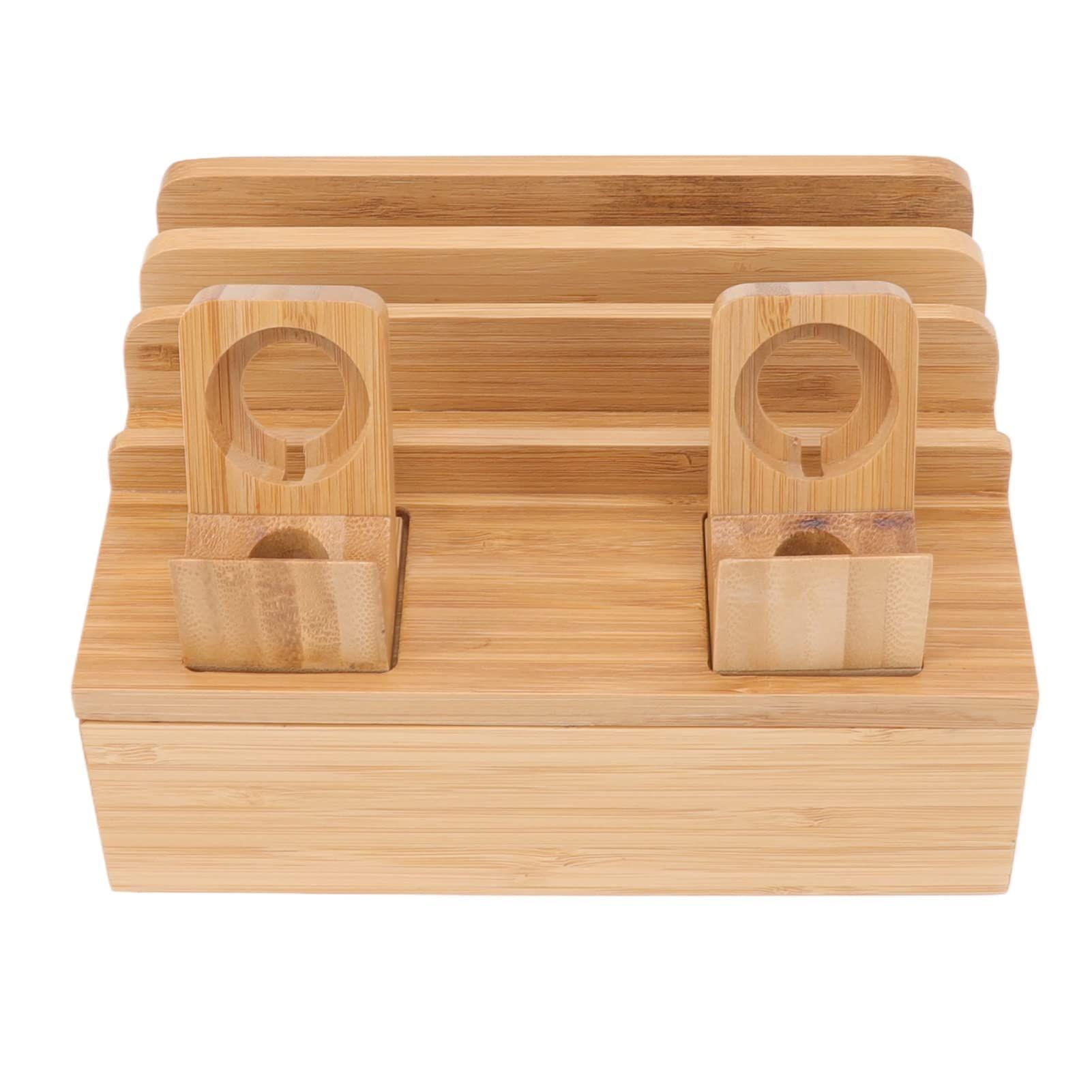 solid bamboo holder for desktop