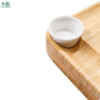 China Bamboo Cheese Board With Slide Out knife Drawer for sale