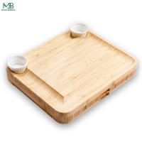China Bamboo Cheese Board With Slide Out knife Drawer for sale