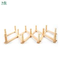 China Expandable Accordion Style Bamboo Wall Hanger for sale