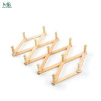 China Expandable Accordion Style Bamboo Wall Hanger for sale