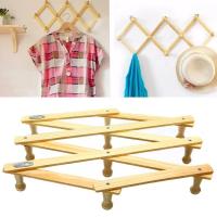 China Expandable Accordion Style Bamboo Wall Hanger for sale