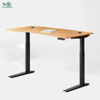 China Ergonomic Lift Up Desk Bamboo Table Top For Standing Work for sale