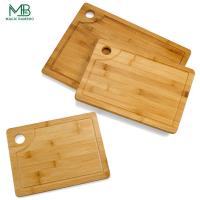 China Bamboo Cutting And Serving Boards With Holder for sale