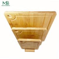 China Bamboo Cutting And Serving Boards With Holder for sale