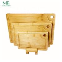 China Bamboo Cutting And Serving Boards With Holder for sale