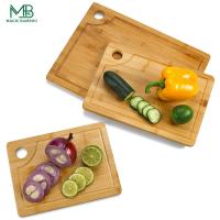 China Bamboo Cutting And Serving Boards With Holder for sale