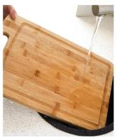 China Customized Wood Rectangular Chopping Platter for Durable Vegetable Cutting in Kitchen for sale