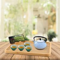 China Countertop Serving Bamboo Platter Tray Plate Dish Rectangle for sale
