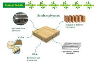 China Natural Vertical Grain Bamboo Plywood 1/4