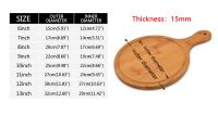 China Kitchen Charcuterie Board with Customized Designs and BAMBOO Round Pizza Cutting Board for sale