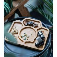 China Safe and Stylish Camera-Shaped Bamboo Plate Bowl with Minimalist Design 1 Quantity for sale