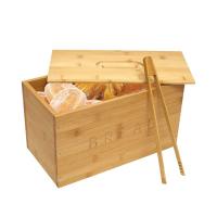 China Contemporary Design Bamboo Bread Storage Container for Kitchen Countertop for sale