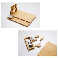China Chopping Blocks Cheese Board Set With Stainless Steel Knife Set Cheese Serving Tray for sale
