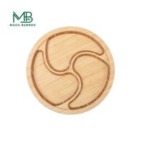 China Cartoon Anti-fall Mushroom Shape Baby Bowl Food Bamboo Tray Set for Eco-friendly Meal for sale