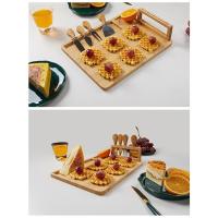 China Chopping Blocks Cheese Board Set With Stainless Steel Knife Set Cheese Serving Tray for sale
