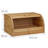 China BAMBOO Bread Box Bins One Layer Food Containers Big Drawer Storage for Home Accessories for sale