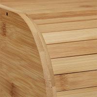China BAMBOO Bread Box Bins One Layer Food Containers Big Drawer Storage for Home Accessories for sale