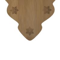 China Eco-Friendly Bamboo Christmas Tree Charcuterie Cutting Board Set with Cheese Knife for sale