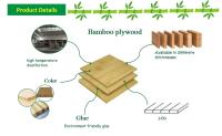 China Modern Flat Grain Bamboo Plywood Sheets 4 X8 Waterproof For Furniture for sale
