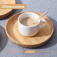 China Minimalist Design Style Bamboo Appetizer Plates for Dinner Desserts Snacks and Salads for sale
