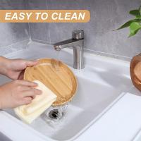 China Minimalist Design Style Bamboo Appetizer Plates for Dinner Desserts Snacks and Salads for sale