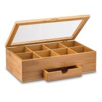 China Product Storage Box 8 Compartments 1 Drawer for Brushes Teabag Eyeshadow Lotions Lipstick Nail Polish Rectangle Design for sale