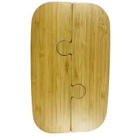 China Plate Dish Bamboo Wooden Design Puzzle Shaped Tray Dinner Plate for Catering for sale