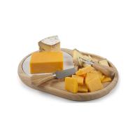 China Sustainable Multifunctional Large Bamboo Cutting Board With Containers for Cheese Tools for sale