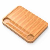 China Rectangular Bamboo Cheese Board with Pull-Out Complete Set of Cheese Knives and Design for sale