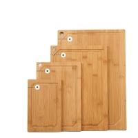 China Thick Bamboo Chopping Cutting Board Butcher Block With Juice Groove Custom 38.1x25.4x1.5cm for sale