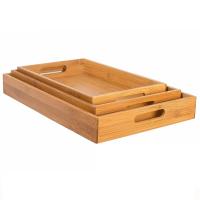 China Custom Kitchen Tableware Engraved Bamboo Serving Platter Trays For Coffee Tea Bread for sale