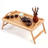 China Portable Bamboo Breakfast Dinner Tray Writing Or Drawing Table With Foldable Legs for sale