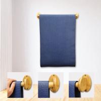 China BAMBOO Towel Rack Wall Mount for Team Customers in Bathroom Kitchen Studio Spa Shower for sale