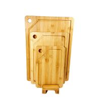 China 3 Sizes Acacia/Bamboo Solid Wooden Chopping Board Blocks Custom Engraved Kitchen Set for sale
