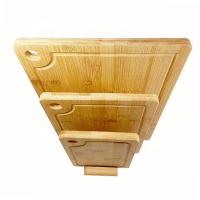 China 3 Sizes Acacia/Bamboo Solid Wooden Chopping Board Blocks Custom Engraved Kitchen Set for sale
