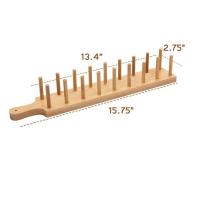 China Multifunctional Bamboo Burrito Rack 8 Kitchen Slot Tortilla Stand Food Serving Tray for sale