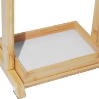 China Sustainable Bamboo Hand Towel Holder Stand for Small Bathroom and Kitchen Countertops for sale