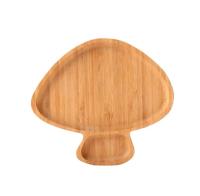 China Baby Children Mushroom Shape Bamboo Serving Trays with Dinner Plate in Modern Style for sale