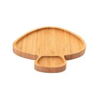 China Baby Children Mushroom Shape Bamboo Serving Trays with Dinner Plate in Modern Style for sale