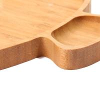 China Baby Children Mushroom Shape Bamboo Serving Trays with Dinner Plate in Modern Style for sale