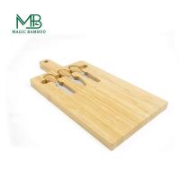 China USA Warehouse Bamboo Charcuterie Drawer Board Set with Knives and Chopping Blocks for sale