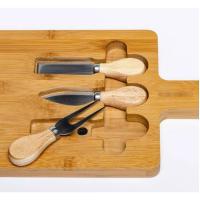 China USA Warehouse Bamboo Charcuterie Drawer Board Set with Knives and Chopping Blocks for sale