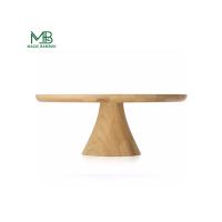 China Turntable Spinning Bamboo Cake Stand Decorating For Parties Weddings And Restaurants for sale