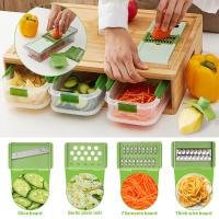 China Hotel Bamboo Cutting Board With Containers And Locking Lid And Graters For Home and Bar for sale