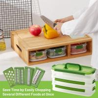 China Hotel Bamboo Cutting Board With Containers And Locking Lid And Graters For Home and Bar for sale
