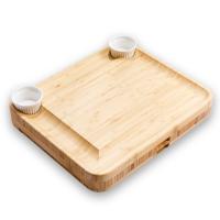 China Eco-Friendly Natural Bamboo Cheese Cutting Board and Knife Set for Charcuterie Platter for sale