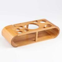 China Portable Bamboo Kitchen Utensil Holder Rack Bar Tools Storage for sale
