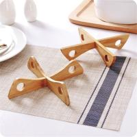 China Detachable Sustainable Kitchen Tableware Bamboo Plate Holder Multifunctional for sale
