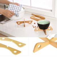 China Detachable Sustainable Kitchen Tableware Bamboo Plate Holder Multifunctional for sale